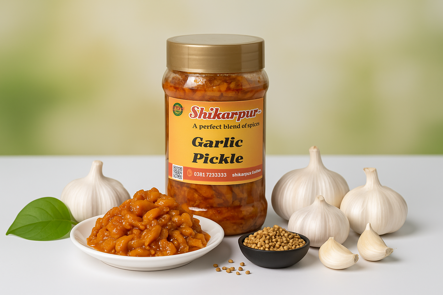 Garlic Pickle | 500 G | 950 G – Shikarpur Foods