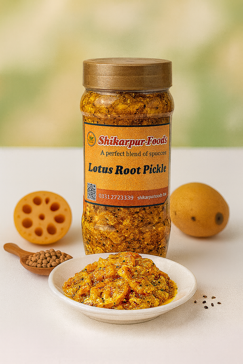 Lotus Root (Beh) Pickle | 950 G – Shikarpur Foods
